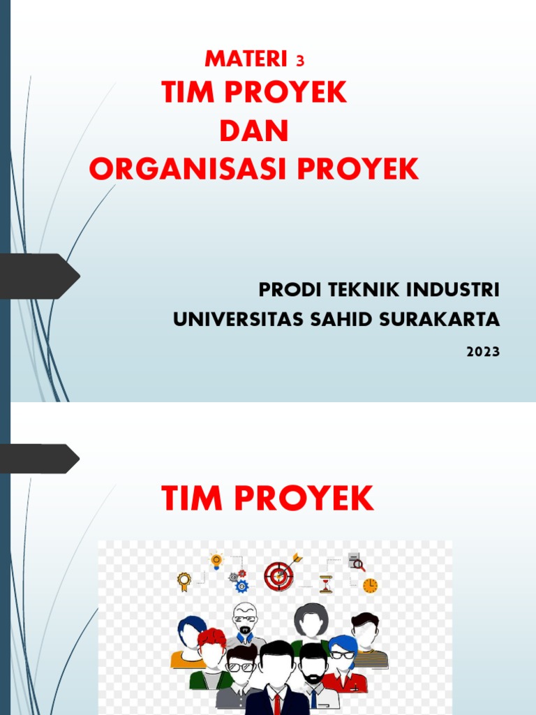 Materi 3 Organisasi Proyek | PDF | Karier & Perkembangan | Bisnis