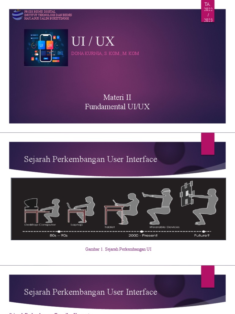 Sejarah Perkembangan UI/UX | PDF | Komputer | Teknologi & Rekayasa