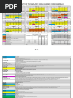 TUT 2025 Academic Core Calendar | PDF | Academic Term