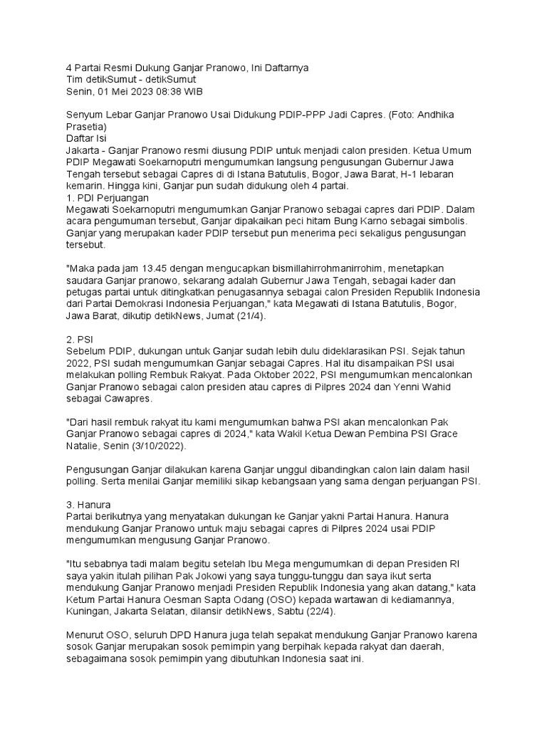 8 Hal Diketahui Soal Jokowi Zig | PDF