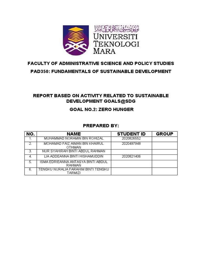 Pad350 Written Assignment | PDF | Food Security | Hunger