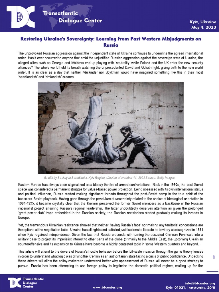 Άρθρο του Transatlantic Dialogue Center | PDF