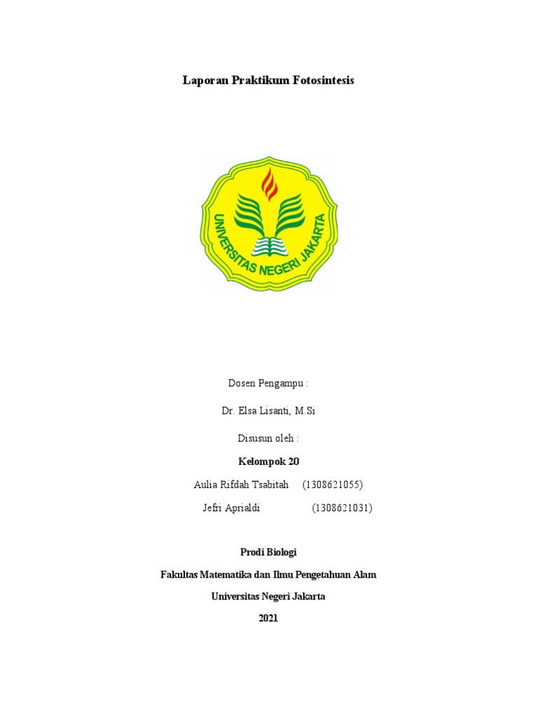 Laporan Praktikum 4 - Kelompok 20 - Biologi A 2021 | PDF