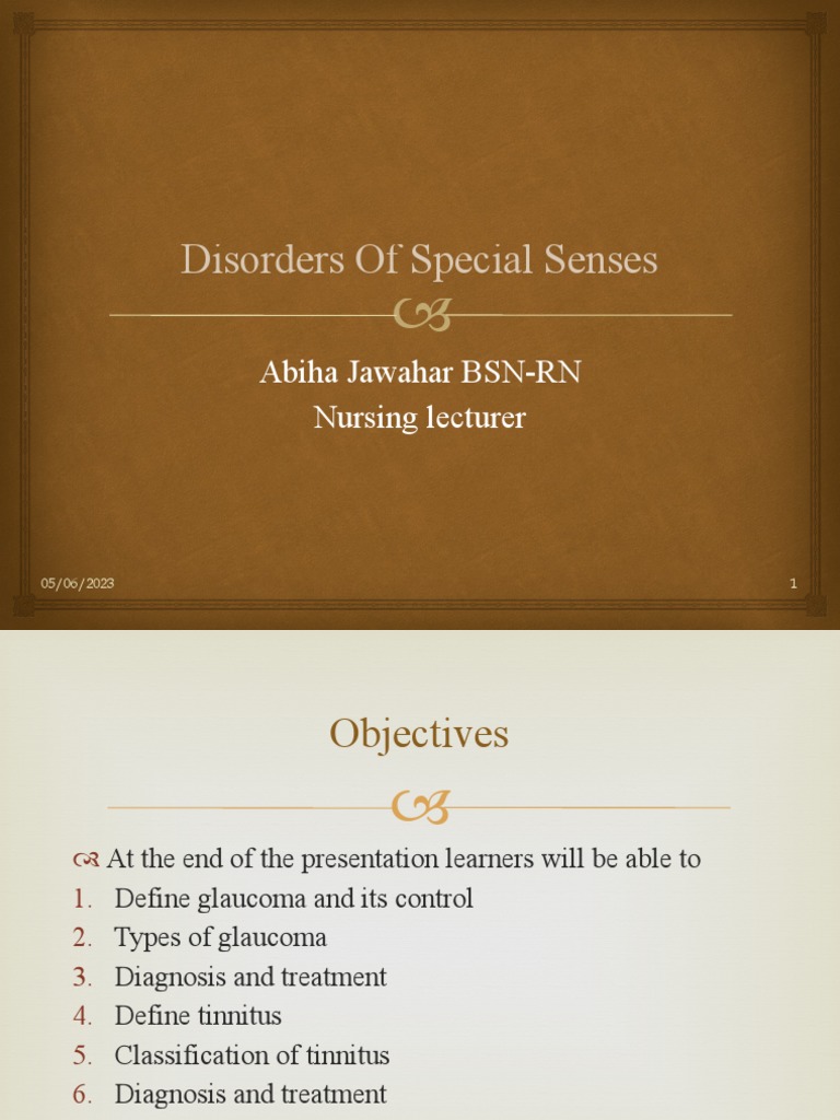 Disorders of special senses (2).pptx | PDF | Glaucoma | Causes Of Death