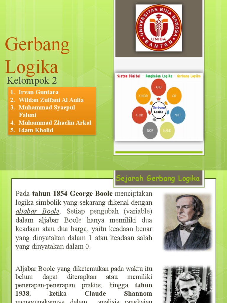 Sejarah dan Jenis Gerbang Logika | PDF