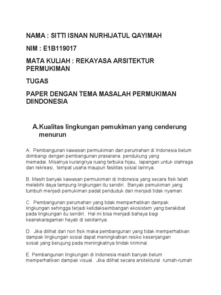 Rekayasa Permukiman Pesisir | PDF Rekayasa Permukiman Pesisir | PDF