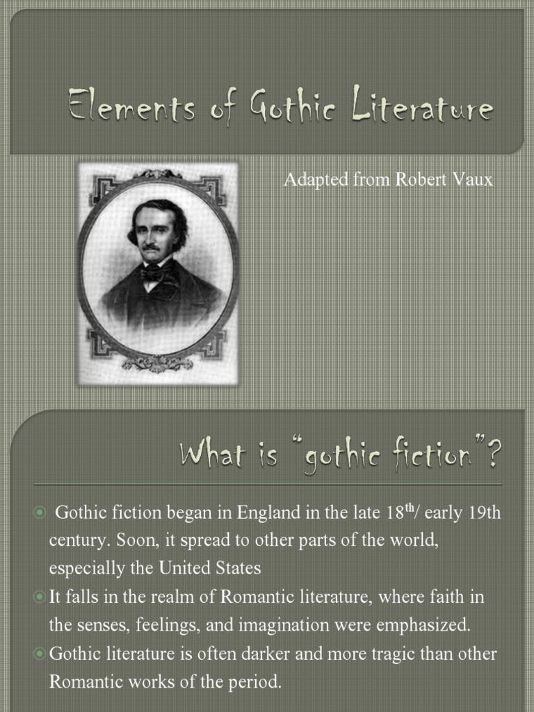 Gothic Style Notes PDF | PDF | Gothic Fiction