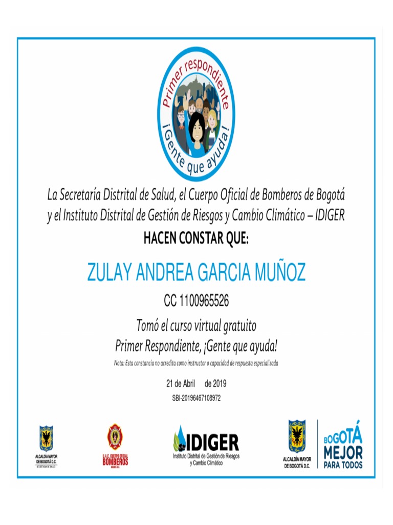 Curso Primer Respondiente Pdf 