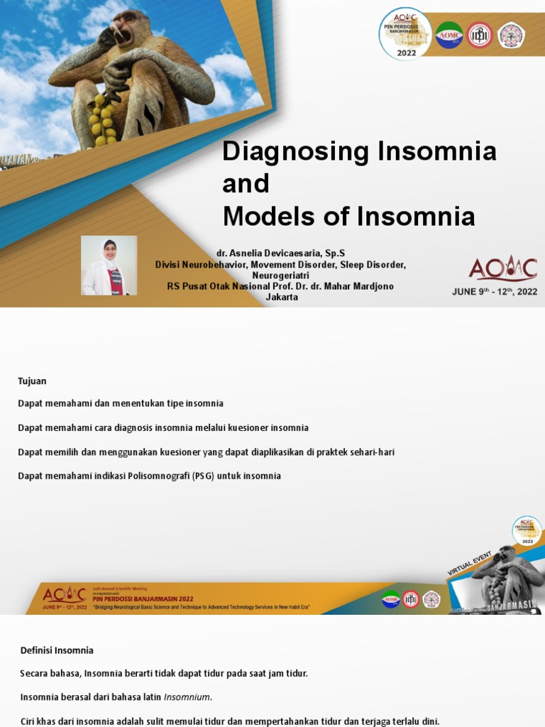 DIAGNOSING INSOMNIA AND MODELS OF INSOMNIA | PDF