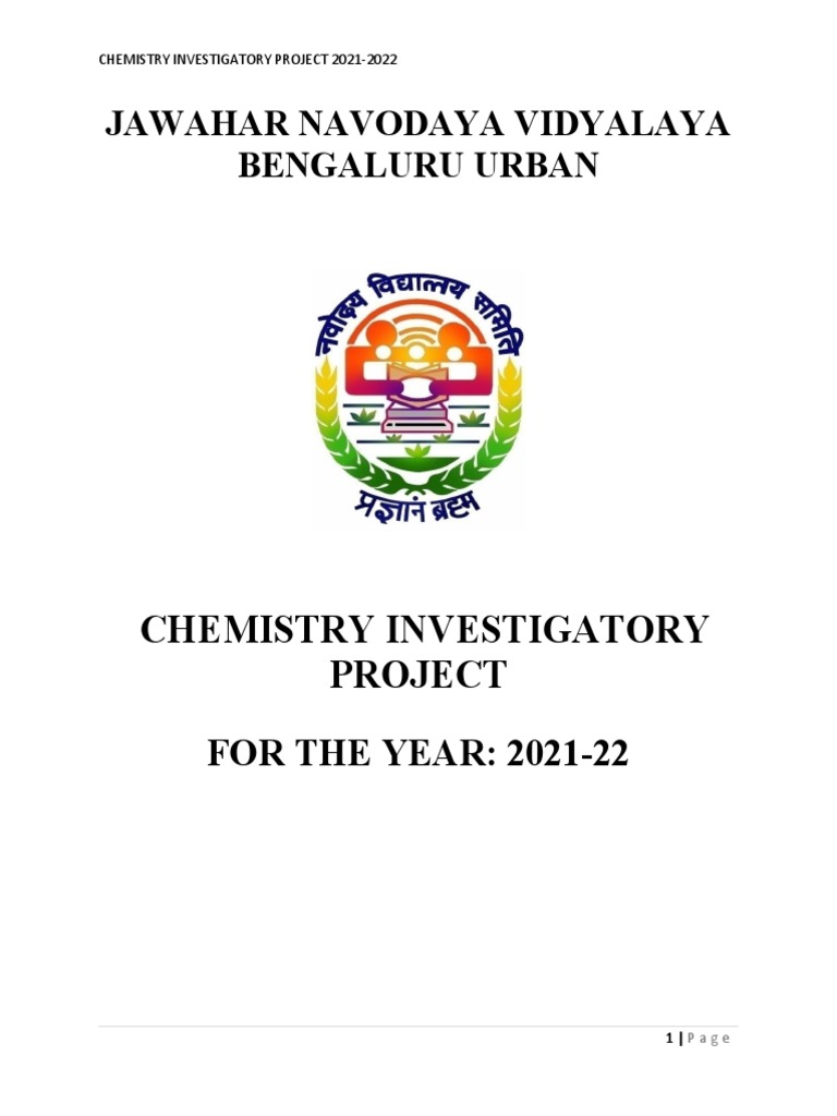 CBSE Chemistry Project Guide | PDF | Carotenoid | Chromatography