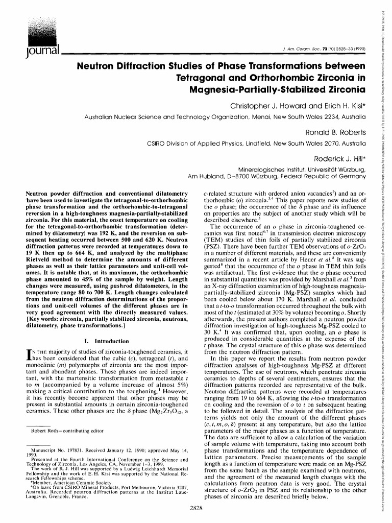ZrO2 Pbc21 - Journal of Amrican Ceramic Society - October 1990 - Howard ...