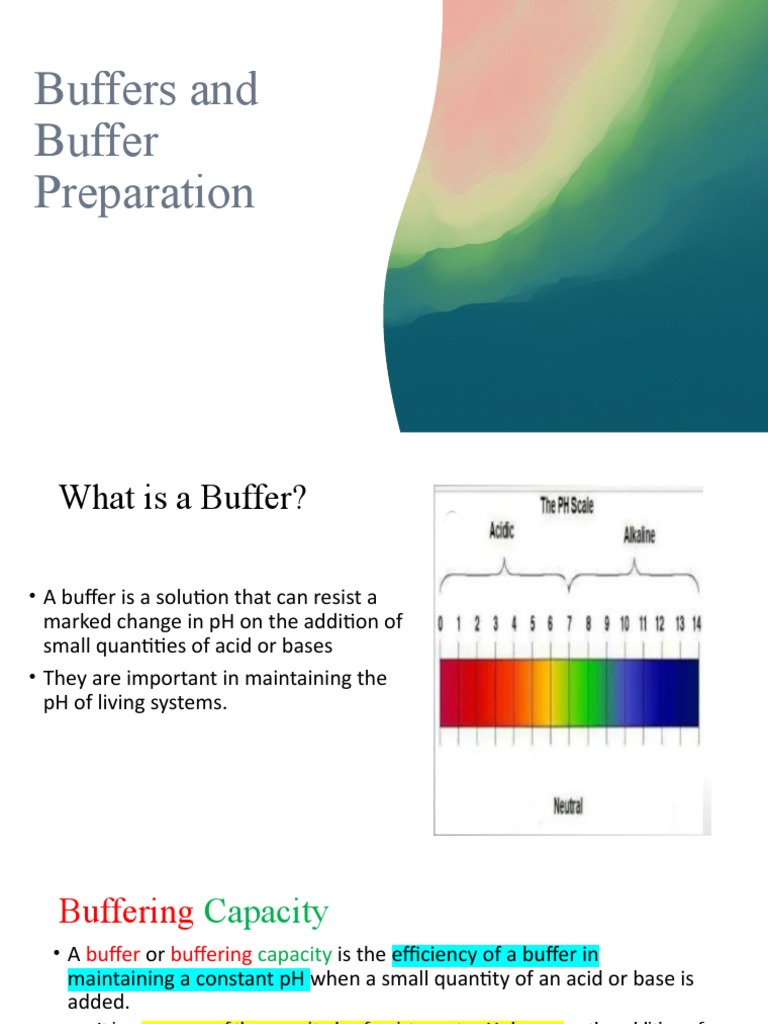 Buffer Preparation Techniques and Uses | PDF | Buffer Solution | Parts ...