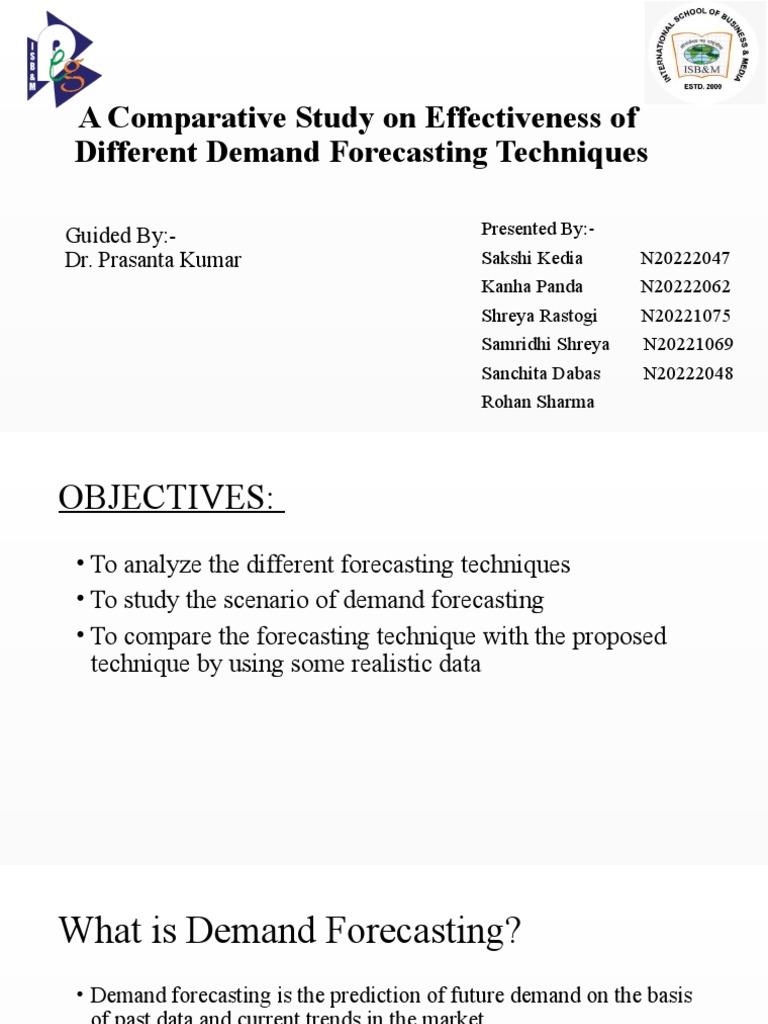 Demand Forecasting Techniques Analysis | PDF