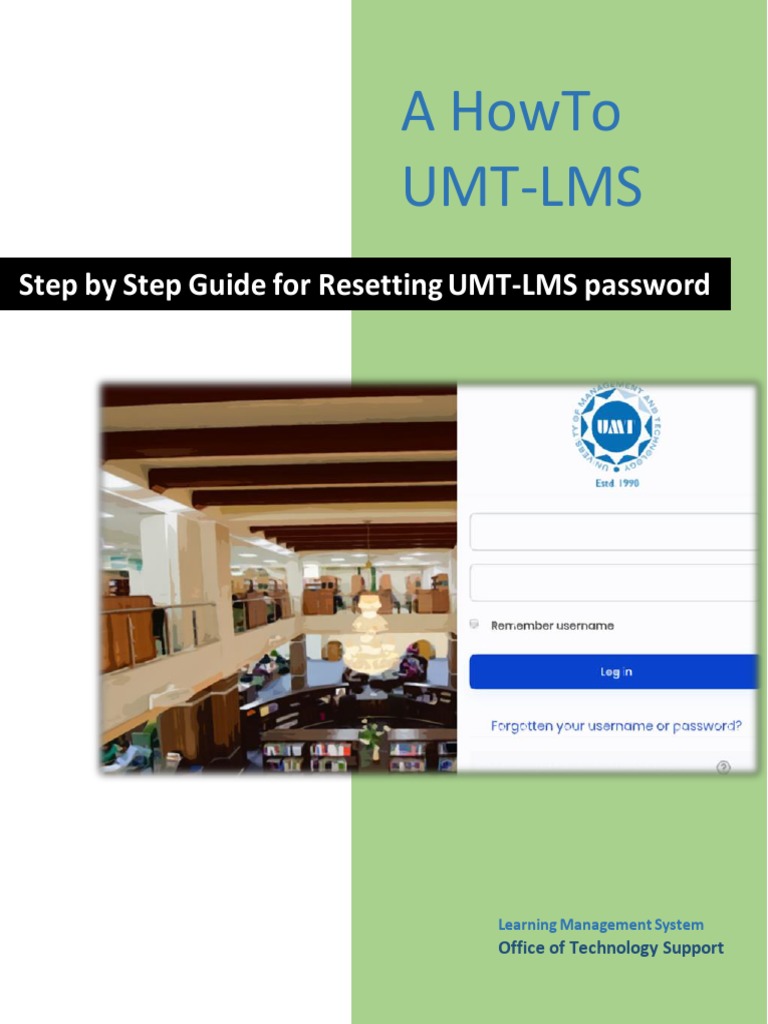 How-To Reset UMT-LMS Password PDF | PDF How-To Reset UMT-LMS Password PDF | PDF