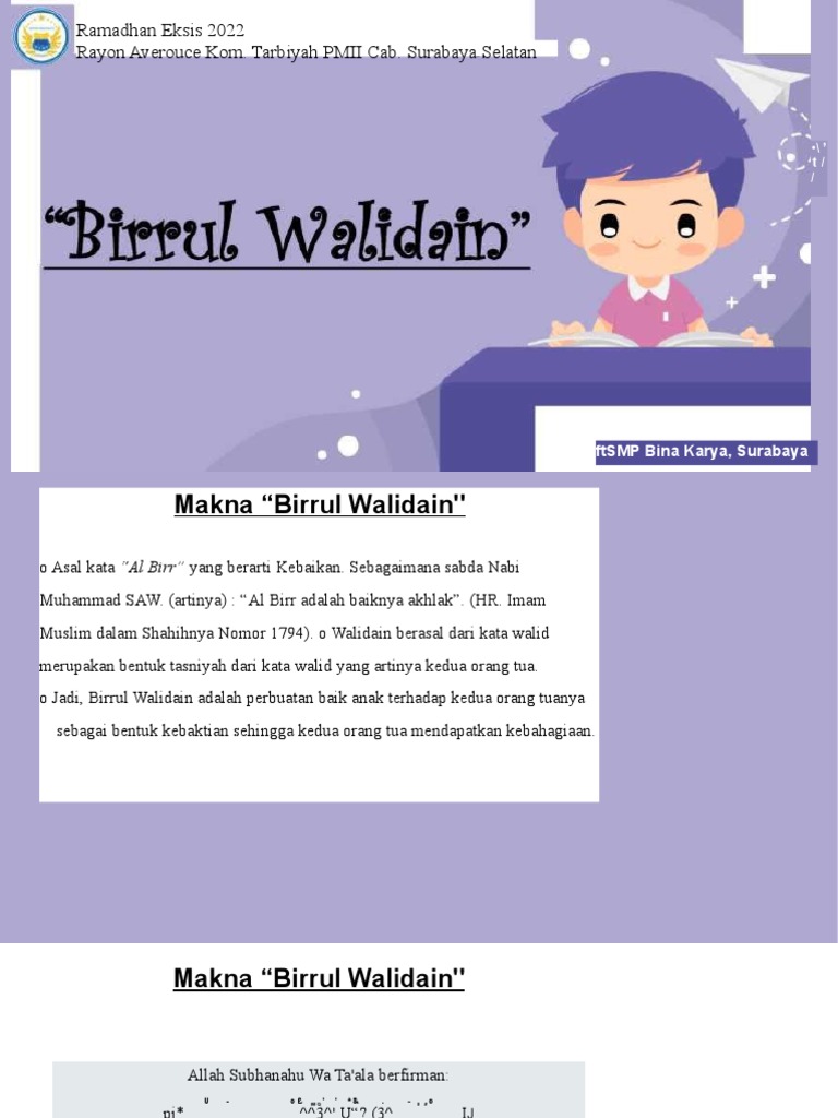 Materi Birrul Walidain | PDF