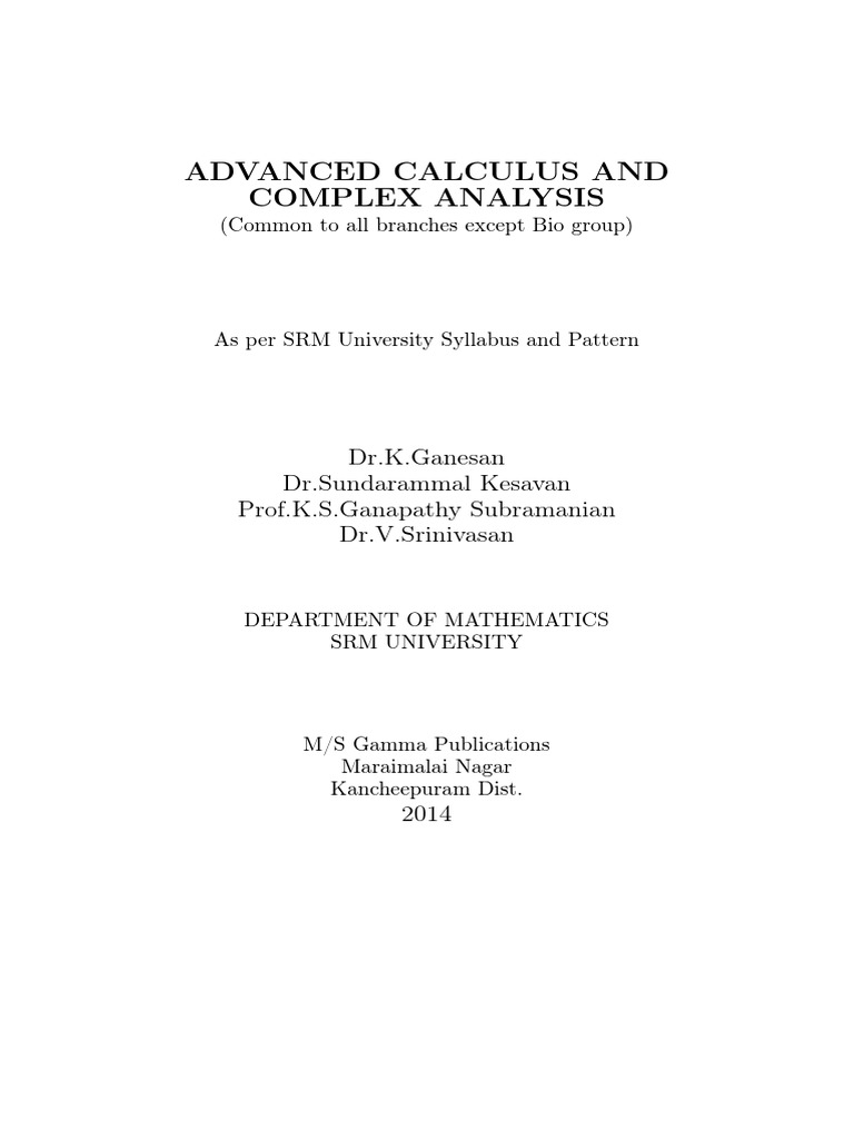 SRM Material PDF | PDF | Integral | Divergence