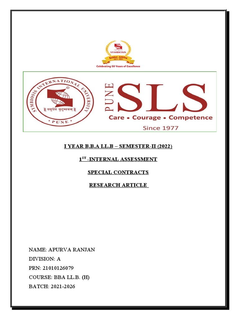 Special Contracts | PDF | Business