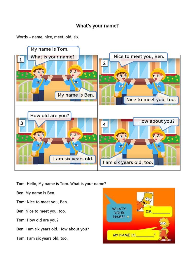 What Is Your Name PDF | PDF