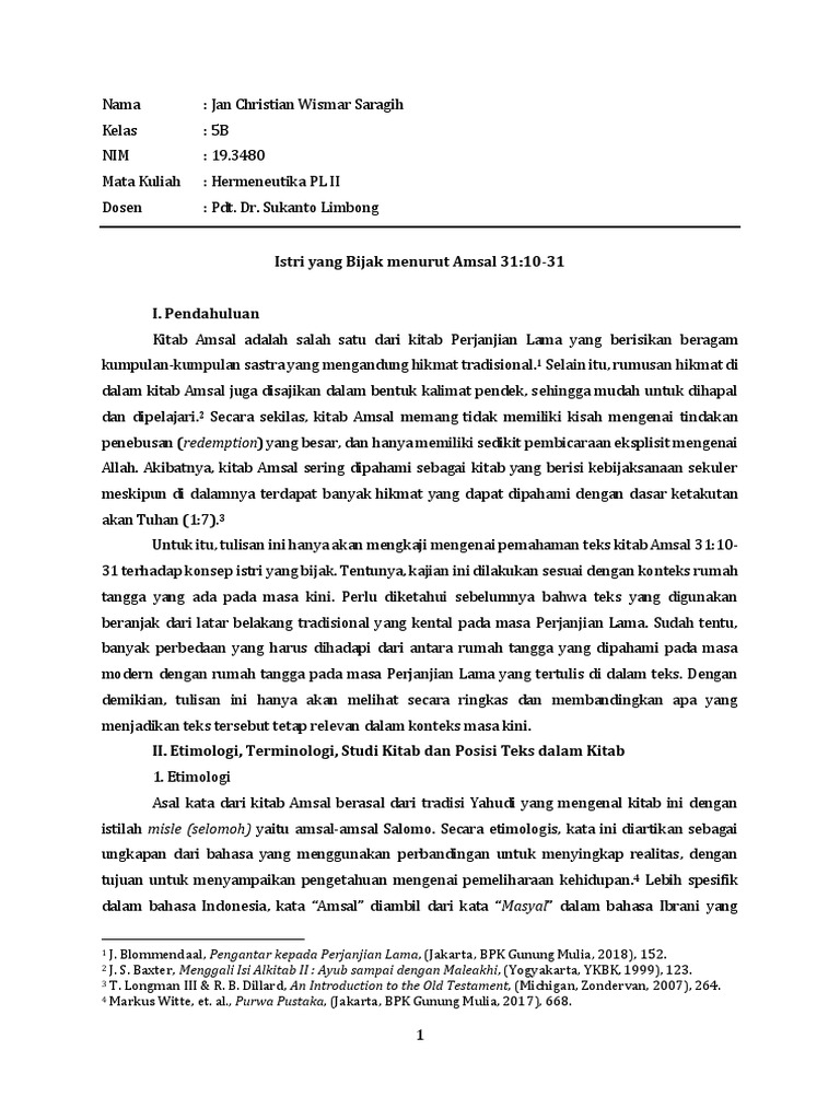 Hermen PL Amsal 31 Jan Saragih PDF | PDF