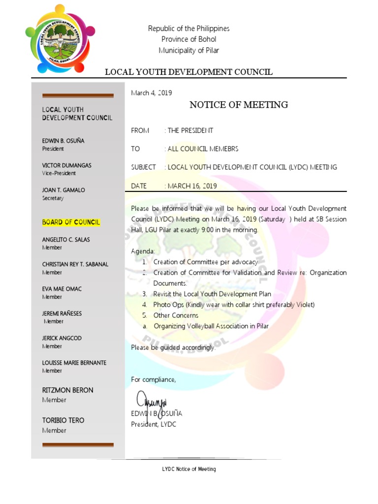 Lydc - Notice of Meeting 03 - 16 - 2019 | PDF