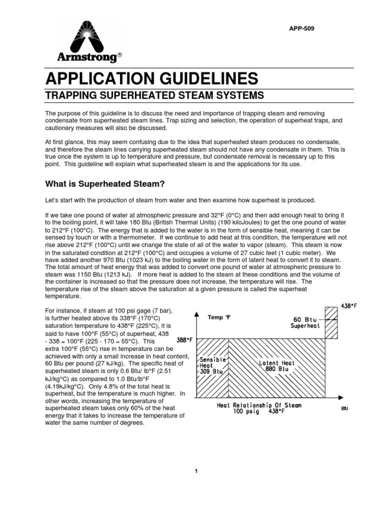 Armstrong - Trapping Super Heated Steam | PDF | Steam | Boiler