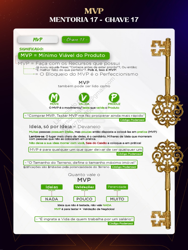 MVP - Chave 17 - Mentoria 17 PDF | PDF