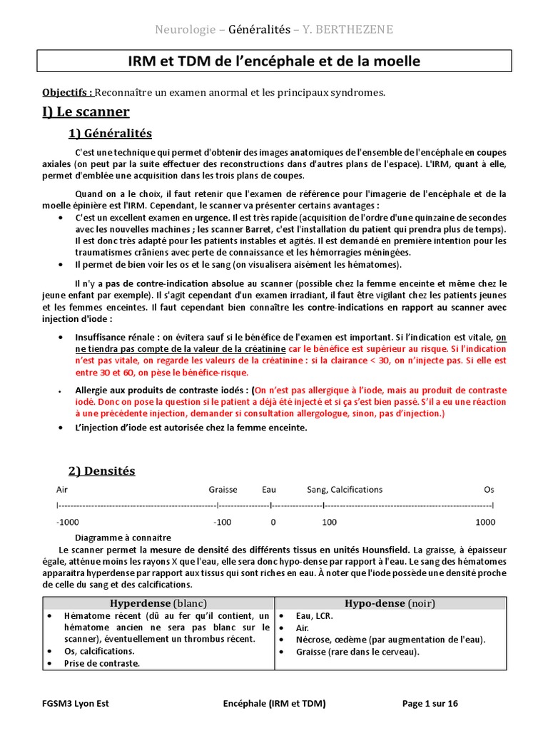 Ue20-38 - Se - Miologie Radiologique TDM Et Irm PDF | PDF
