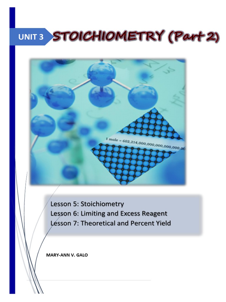 Stoichiometry and Chemical Reactions | PDF | Science & Mathematics