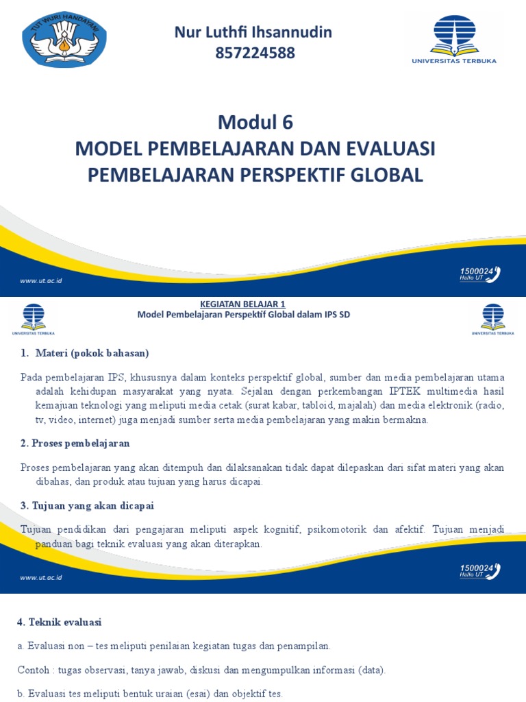 MODUL 6 Perspektif Global | PDF