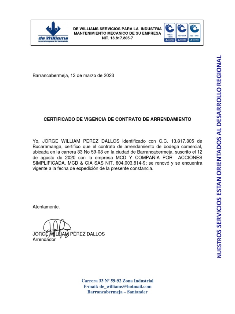 MCD Certificado PDF | PDF