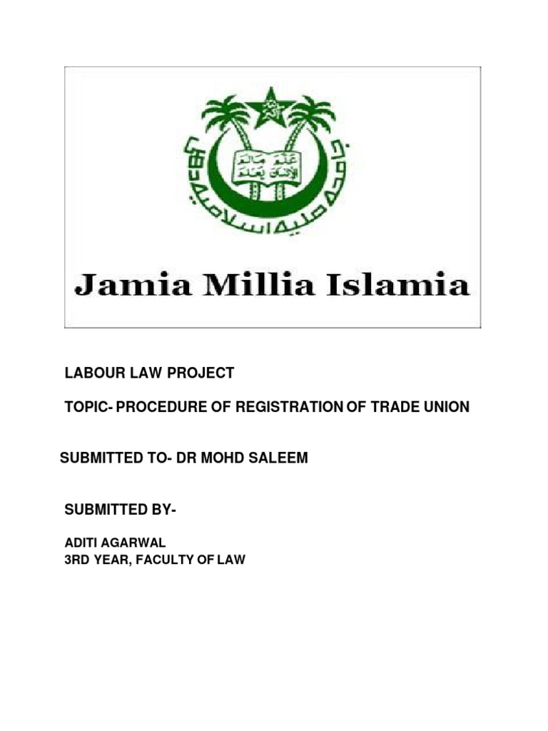 The Registration of Trade Unions Final Good - Compress PDF | PDF