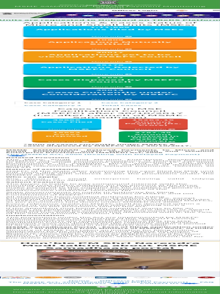 MSME SAMADHAAN - Delayed Payment Monitoring System PDF | PDF