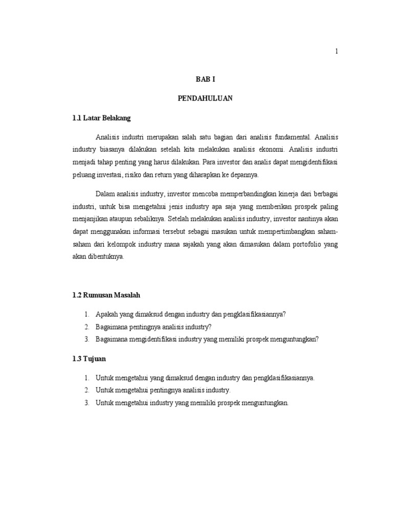 Bab 13 Bab 14 Analisis - Industri | PDF | Bisnis