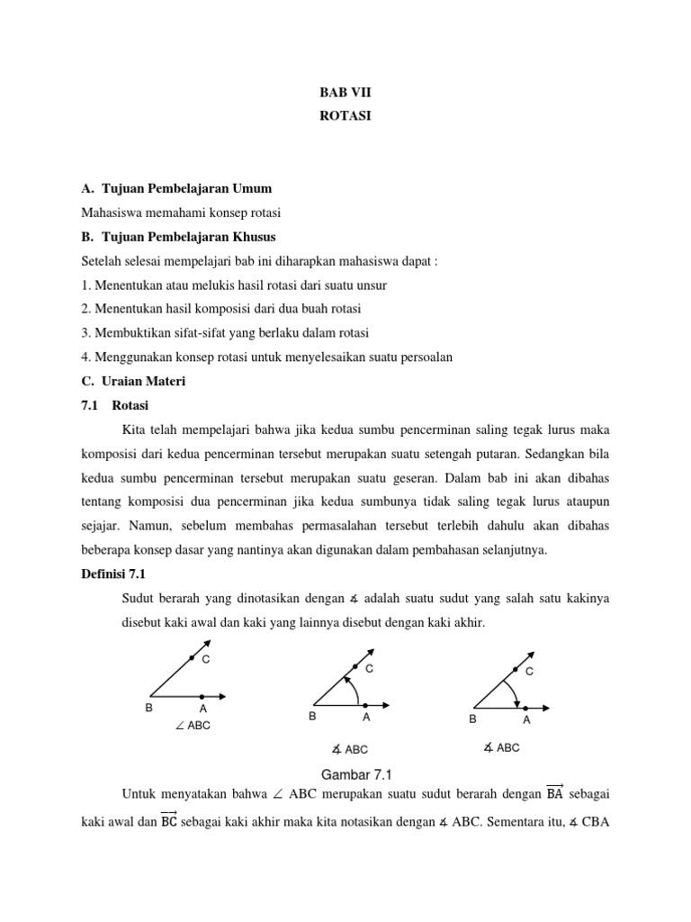 Rotasi PDF | PDF | Metode & Bahan Ajar