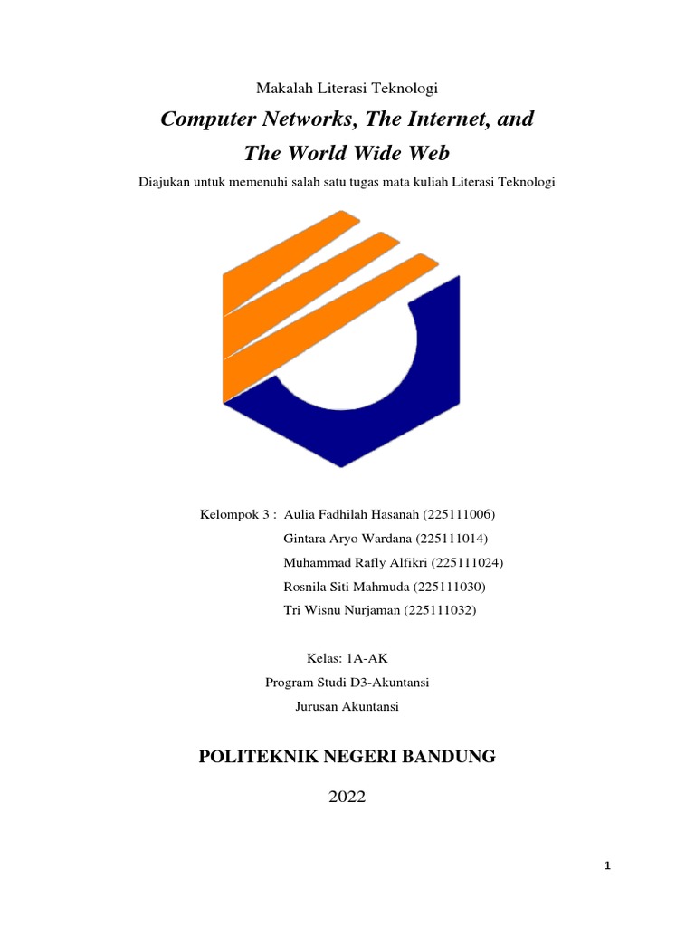 Makalah - 1A-AK - Kelompok 3 - Computer Network-The Internet and The World Wide Web PDF | PDF