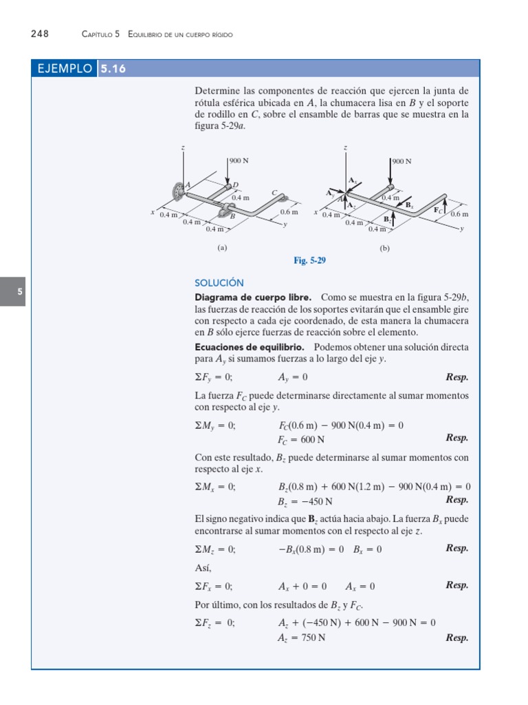 Ejercicio Equlibrio Tres Dimensiones | PDF
