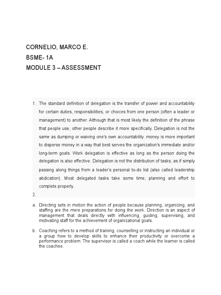 Module 3 - Assessment | PDF Module 3 - Assessment | PDF