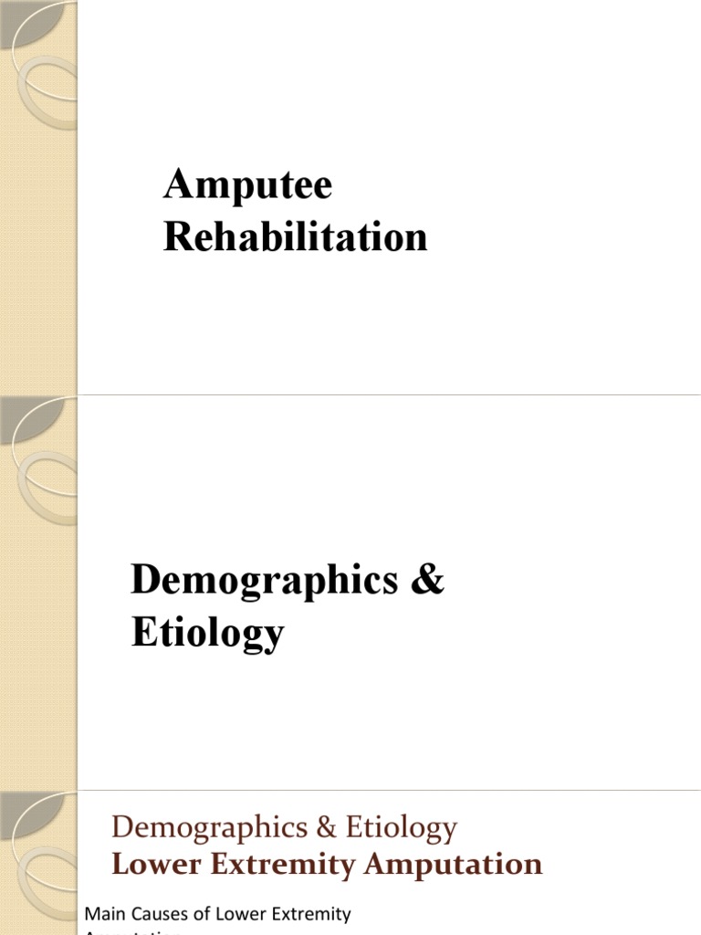Amputee Rehab | PDF | Prosthesis | Amputation