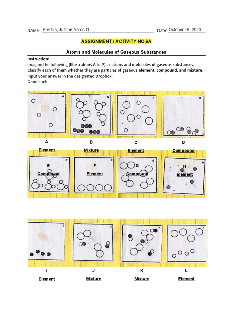Chem Assignment No 6a Pdf 