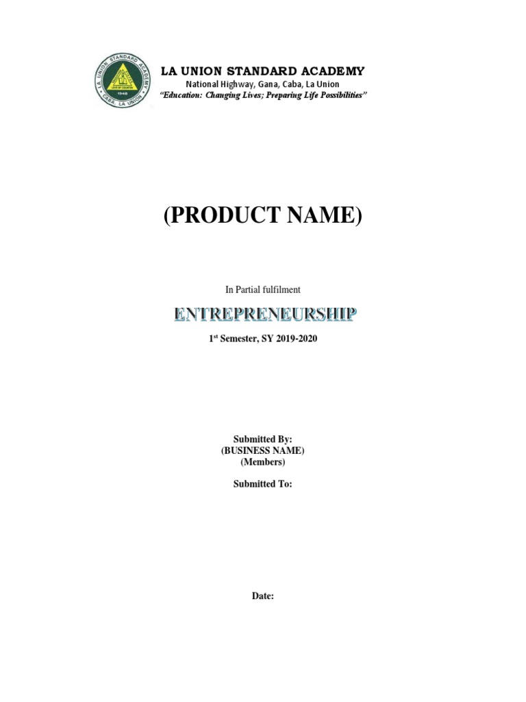 SAMPLE ONLY BUSINESS PLAN For Grade 12 1 | PDF | Mango | Antioxidant