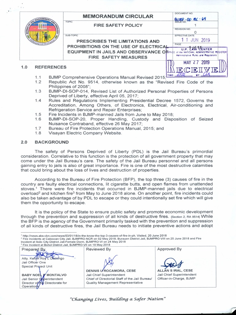 14-06.11.2019 Fire Safety Policy | PDF