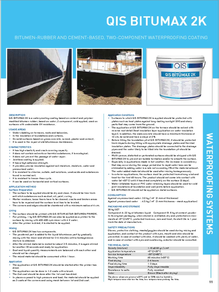 Qis Bitumax 2K Eng PDF | PDF