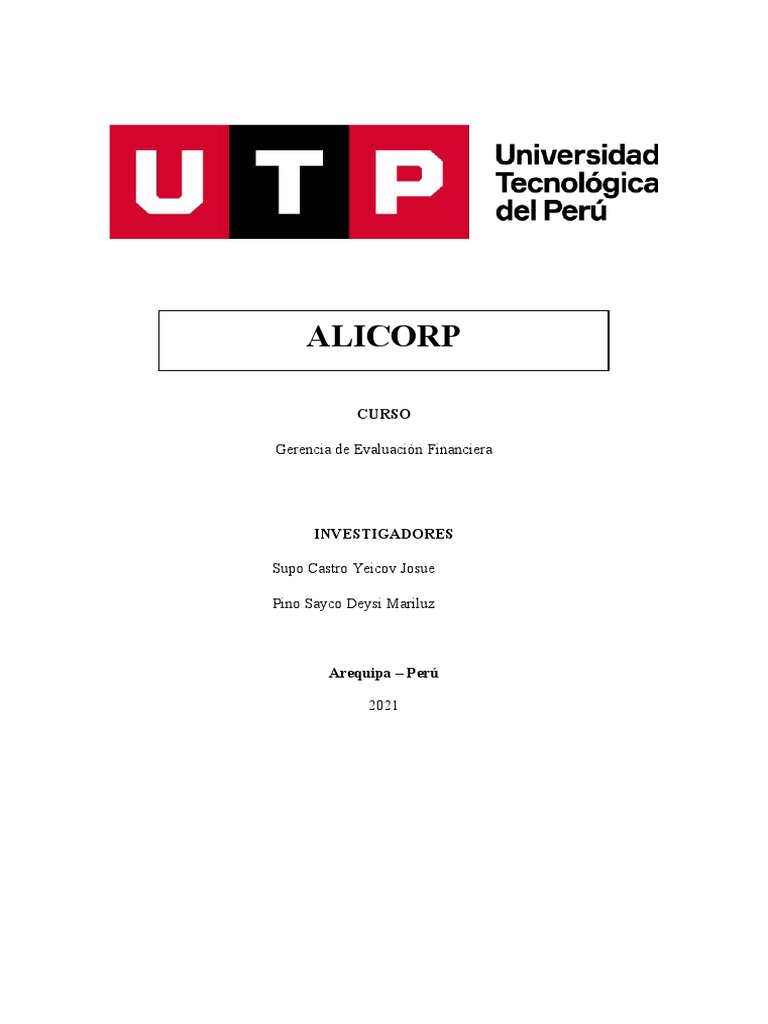 Alicorp | PDF | Compartir (Finanzas) | Estado de resultados