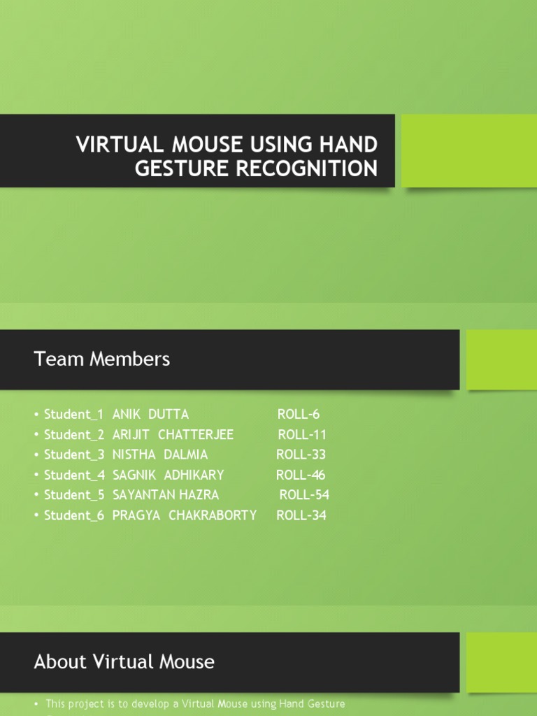 Virtual Mouse Project | PDF