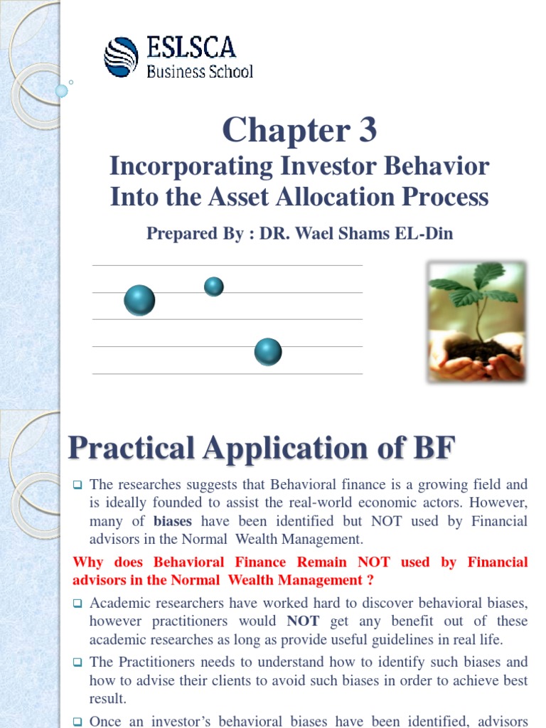 Chapter 3 - Incorporating Investor Behavior PDF | PDF | Risk ...