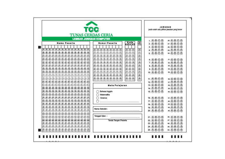 Simulasi LJK PDF | PDF