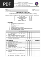 O2 Therapy Checklist | PDF | Clinical Medicine | Medical Specialties