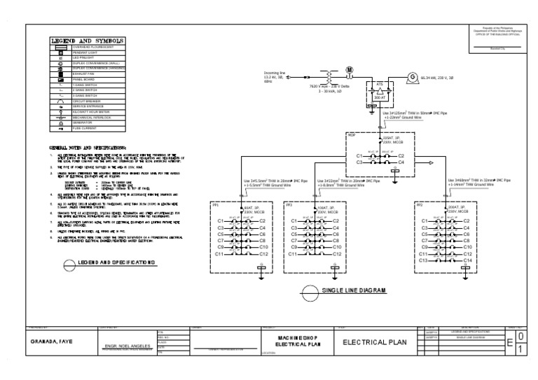 Electrical Single Line Diagram | PDF | Electrical Engineering | Power ...