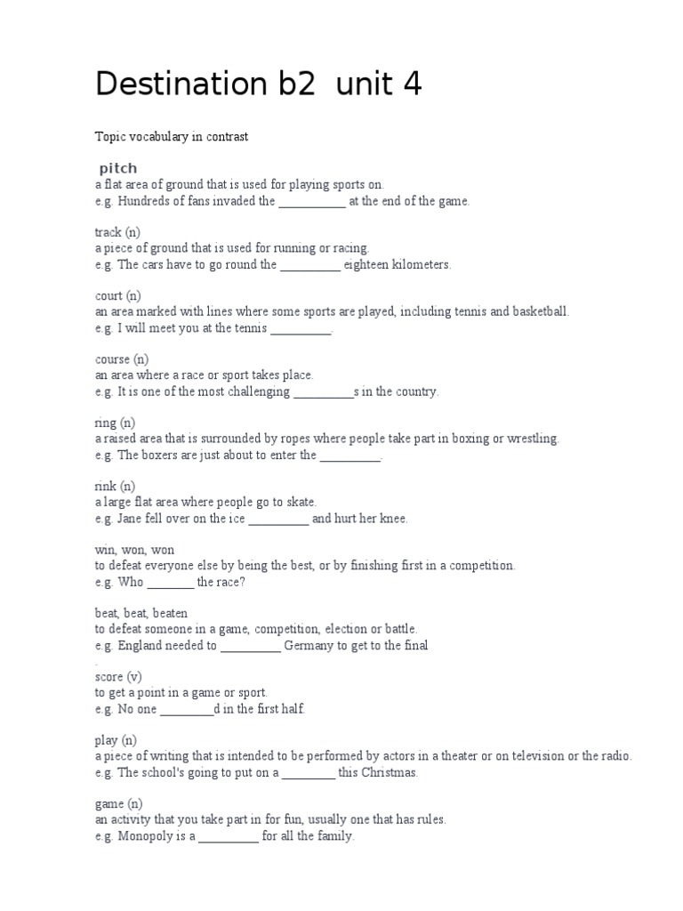 Destination B2 Unit 4 copy.docx | PDF