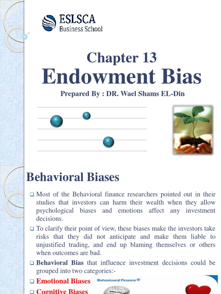 Chapter 13 - Endowment Bias.pdf | PDF